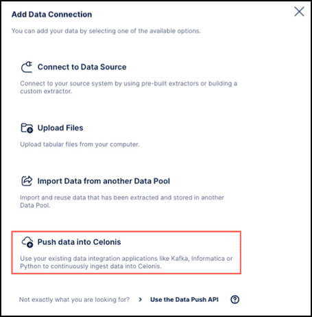 Using the Standard Data Ingestion API